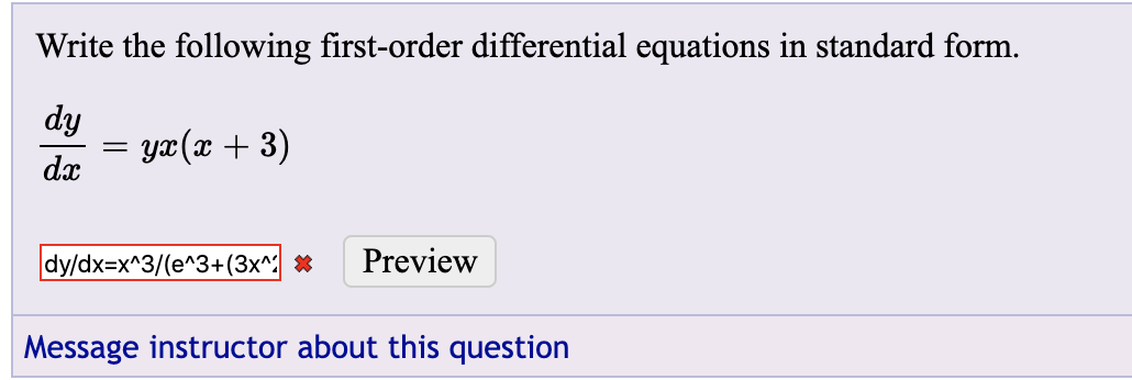 Solved Write the following first-order differential | Chegg.com