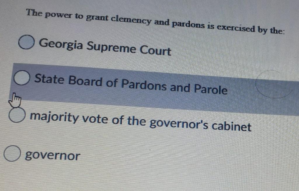 Solved The Georgia General Assembly, the state government's | Chegg.com