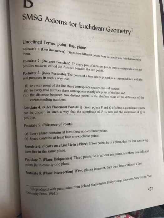 Solved 2.2.2. Define the following terms within the SMSG | Chegg.com