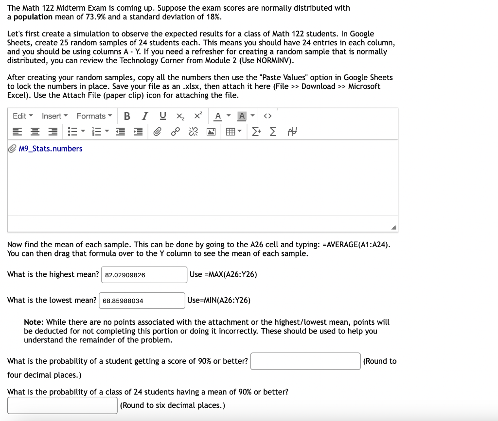 Solved The Math 122 Midterm Exam is coming up. Suppose the | Chegg.com