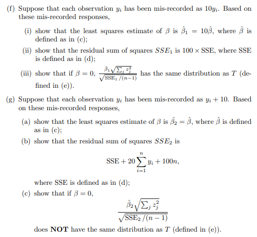 Solved In a study of the relationship between an explanatory | Chegg.com