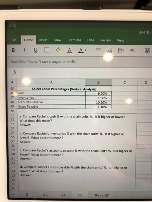 Solved ch04 (1)- Read-only Insert Draw Formulas Data Review | Chegg.com