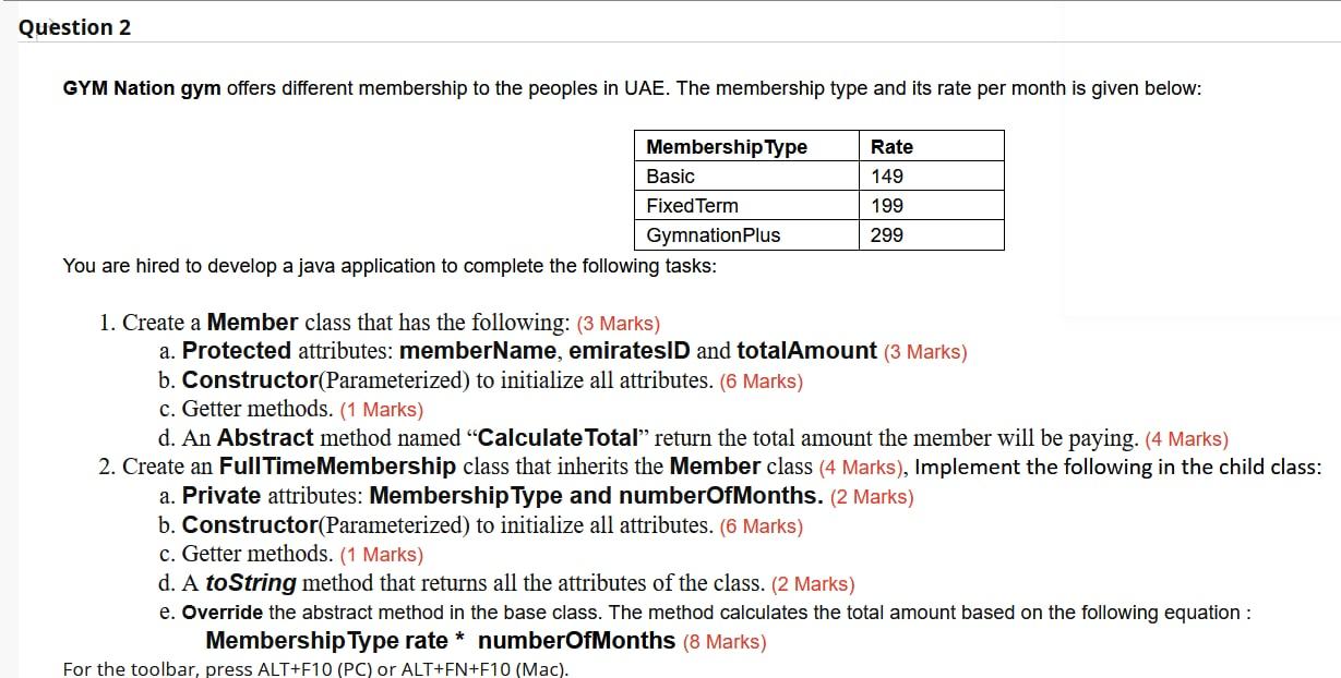 Solved With reference to the following class diagram, write | Chegg.com