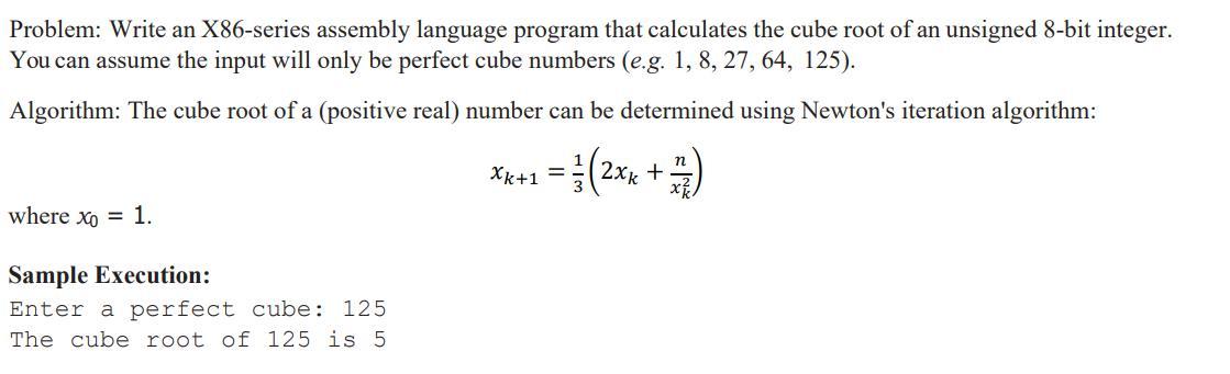 Solved Problem: Write an X86-series assembly language | Chegg.com