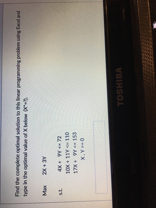 Solved Find the complete optimal solution to this linear | Chegg.com