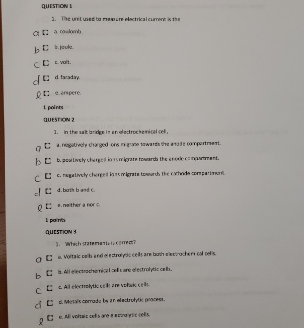 Solved please answer questions 1- 3. with the right option. | Chegg.com