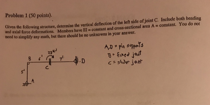 Solved Problem 1 (50 points). Given the following structure, | Chegg.com
