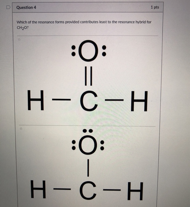 Ch2o Lewis Structure Resonance
