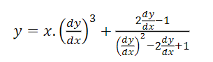 Solved y=x⋅(dxdy)3+(dxdy)2−2dxdy+12dxdy−1 | Chegg.com