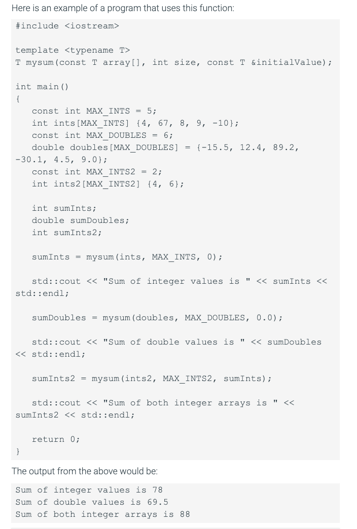 Solved WRITE FOLLOWING CODE IN C++ USING INSTRUCTIONS AND | Chegg.com
