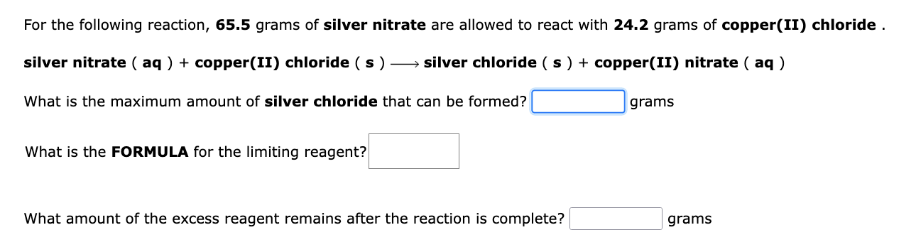 Solved PROCEDURE How to Solve a Limiting Reactant problem. | Chegg.com