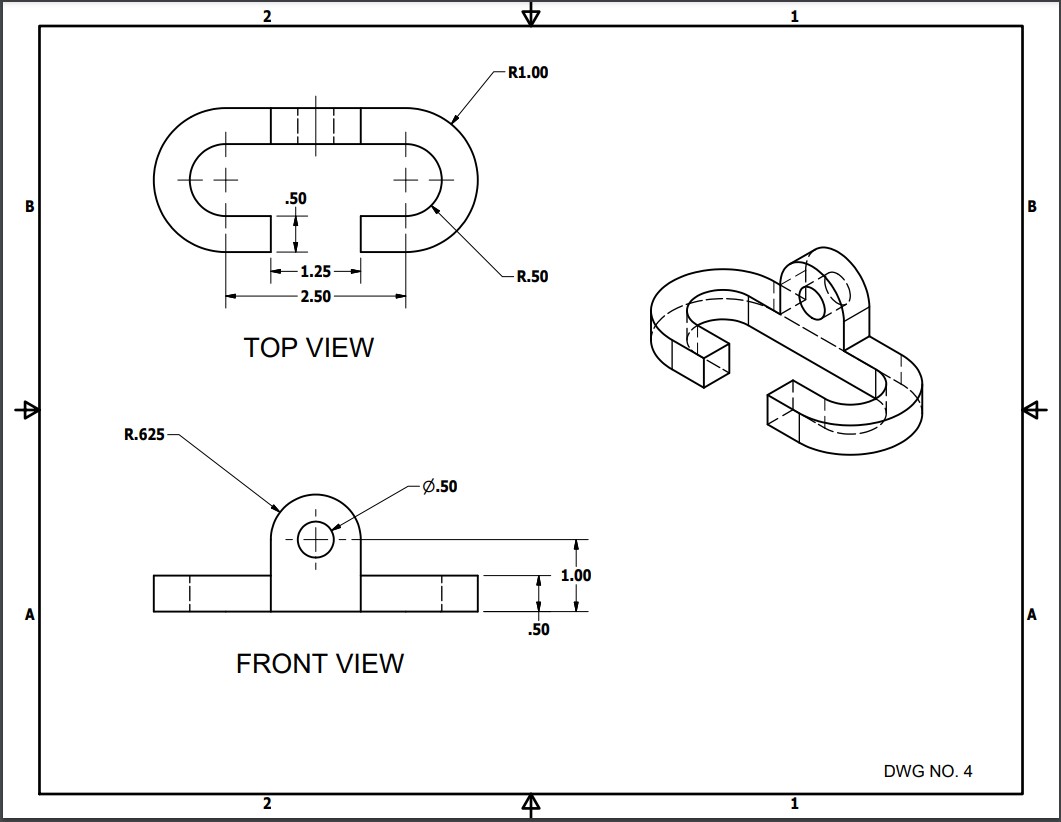Solved Create the 3D model for each of the drawings shown.In | Chegg.com