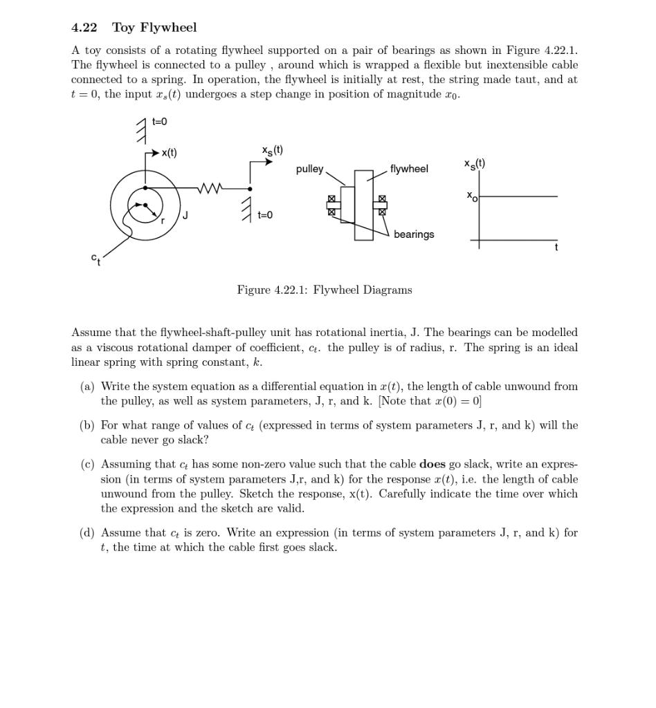Solved 4.22 Toy Flywheel A toy consists of a rotating | Chegg.com