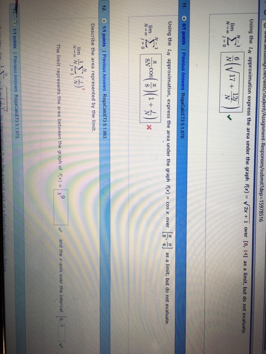 Solved Using the L_N approximation express the area under | Chegg.com