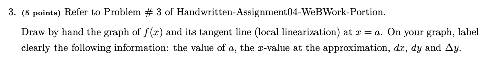 Solved 3. (5 points) Refer to Problem # 3 of | Chegg.com
