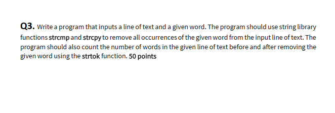 Solved Q3. Write a program that inputs a line of text and a | Chegg.com Solved Q3. Write a program that inputs a line of text and a | Chegg.com