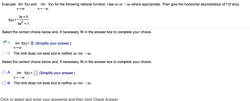 Solved Evaluate lim fx) and lim fx) for the following | Chegg.com