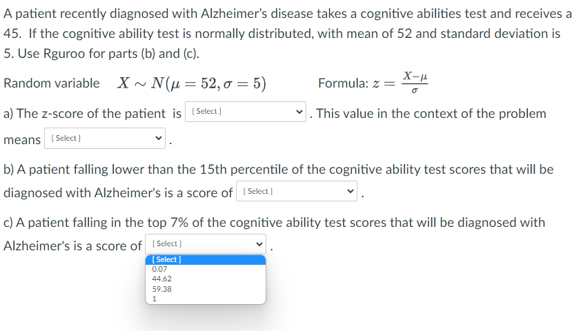 Solved A patient recently diagnosed with Alzheimer's disease | Chegg.com