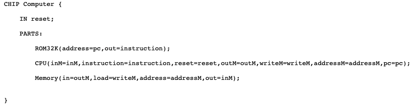 Solved Explain the following HDL program for Computer.hdl. | Chegg.com