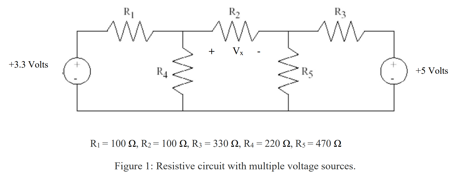 Solved A. Use superposition to calculate the voltage Vx in | Chegg.com