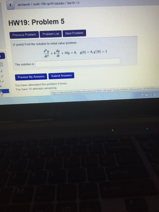 Solved webwork/math-10b-sp18-talaska/hw19/5 HW19: Problem 5 | Chegg.com