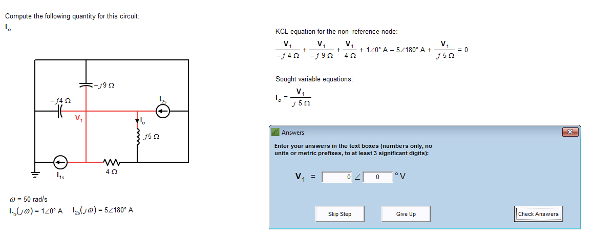 Solved Compute the following quantity for this circuit: I0 | Chegg.com