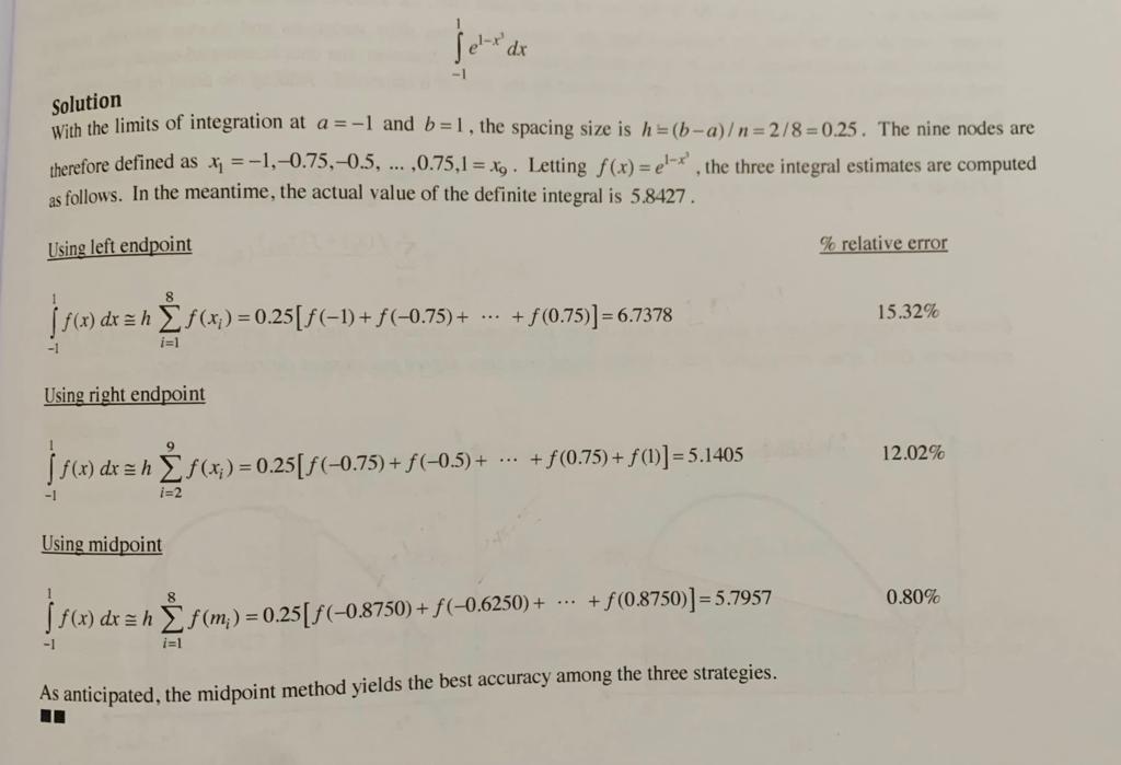 FIND THE FOLLOWING :1. Using Right-hand Rectangular | Chegg.com