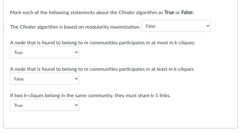 Solved Mark each of the following statements about the | Chegg.com