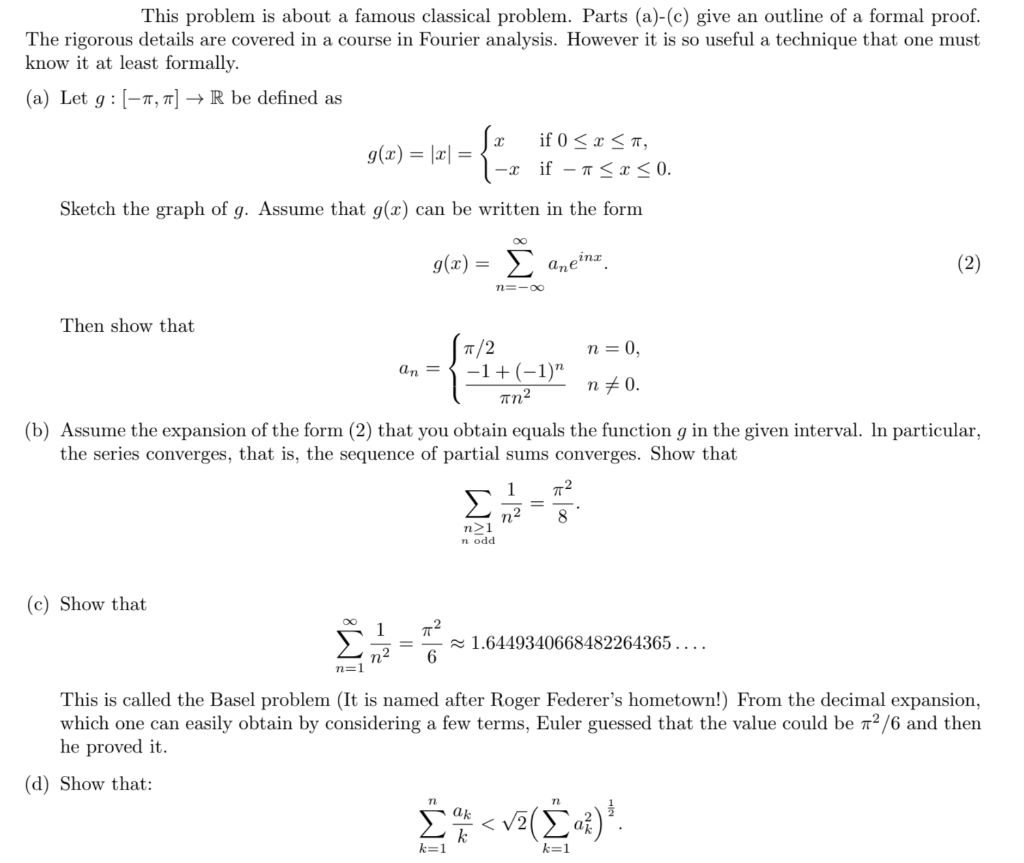 Solved This problem is about a famous classical problem. | Chegg.com