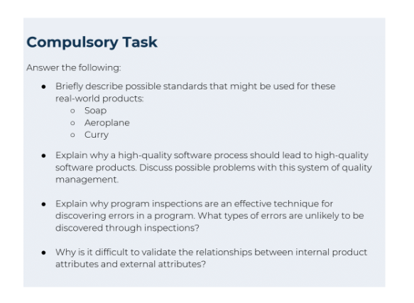 Solved Compulsory Task Answer the following: • Briefly | Chegg.com