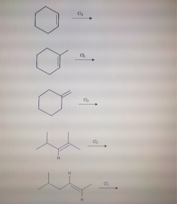 Solved Solve the following Electrophilic Addition | Chegg.com