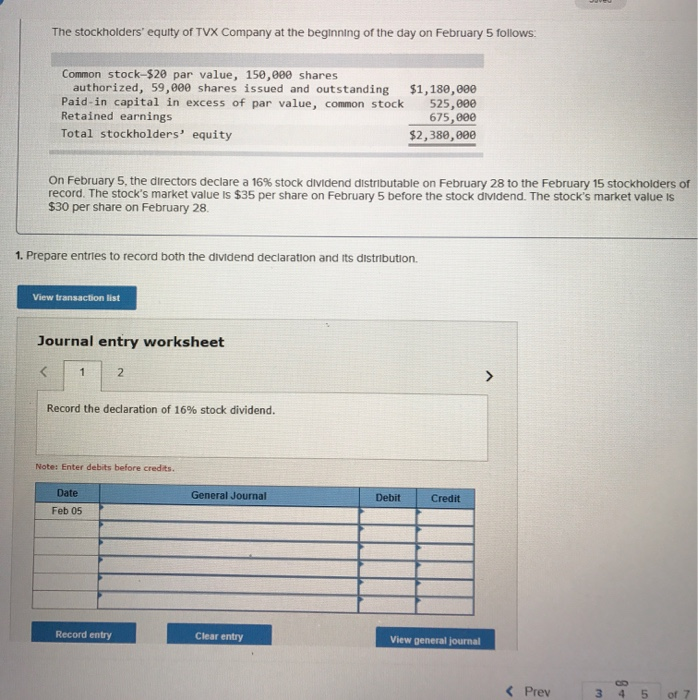 Solved Complete journal entries 1 & 2 to record the | Chegg.com