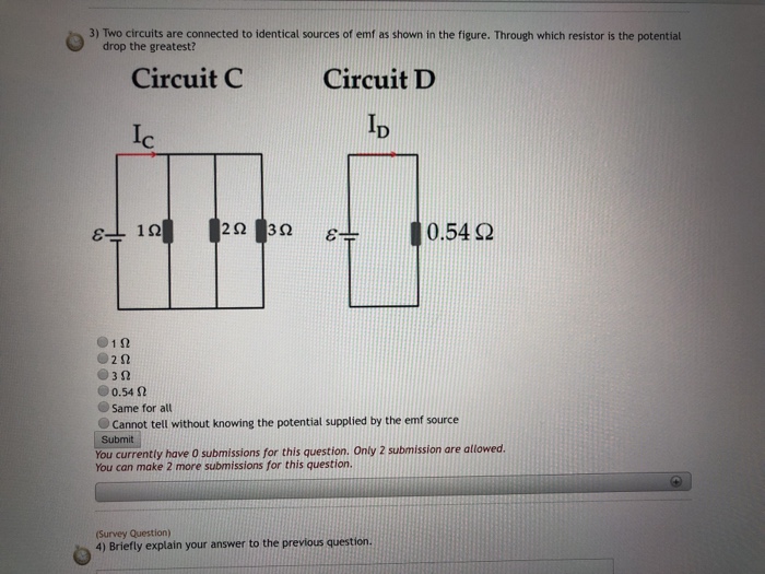 Solved 3) Two circuits are connected to identical sources of | Chegg.com