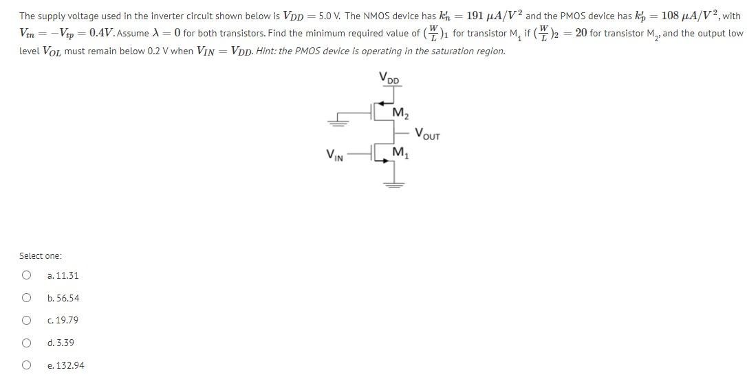 Solved Unless otherwise specified, assume that: · VT = | Chegg.com