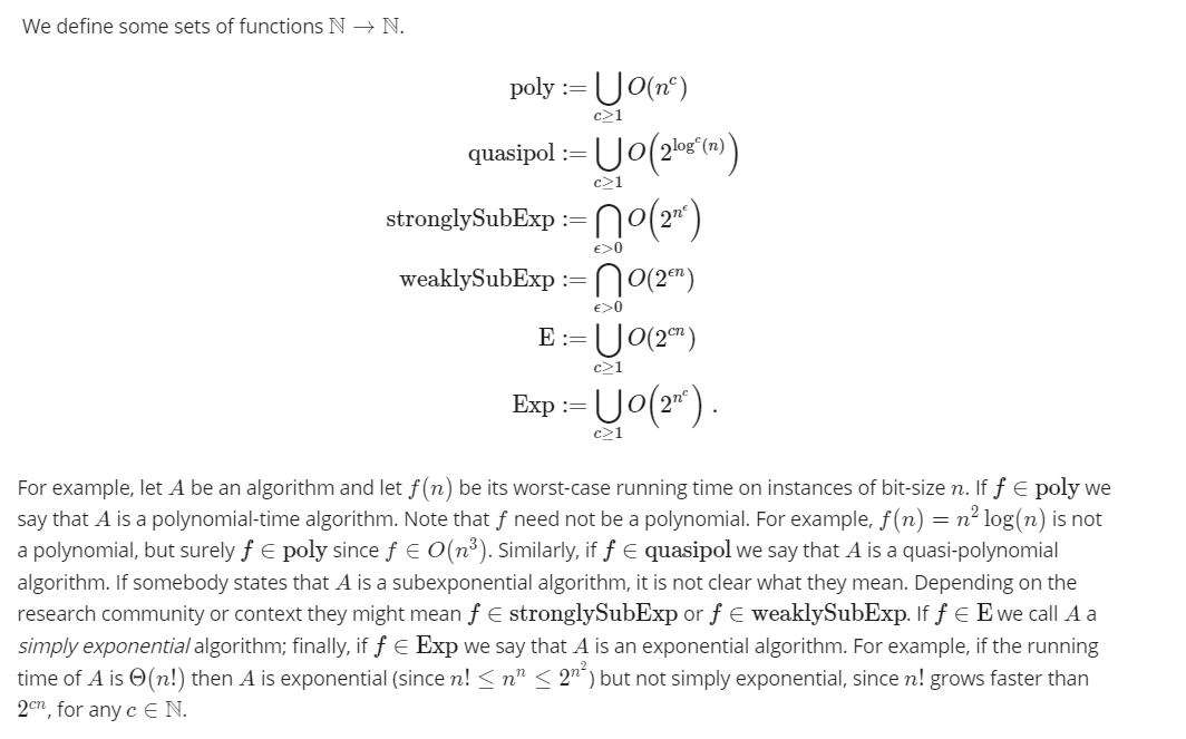 We define some sets of functions N → N. = c>1 | Chegg.com