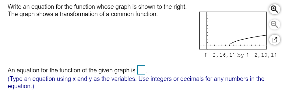 Solved Write an equation for the function whose graph is | Chegg.com