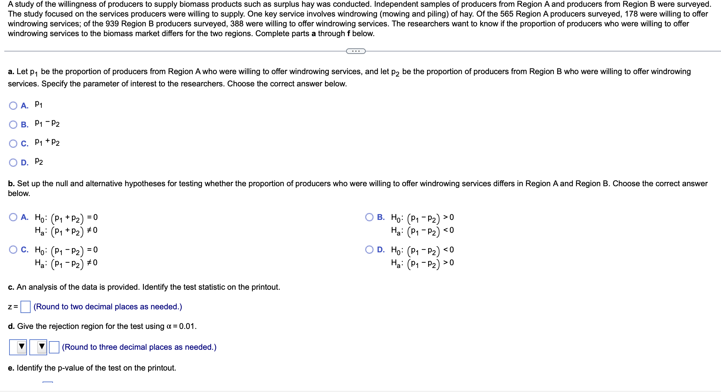 Solved A study of the willingness of producers to supply | Chegg.com