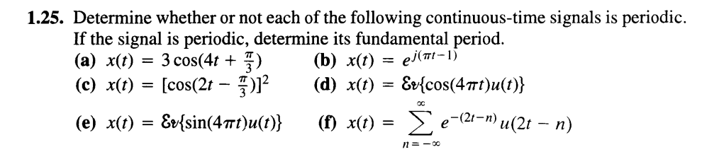 Solved .25. Determine whether or not each of the following | Chegg.com