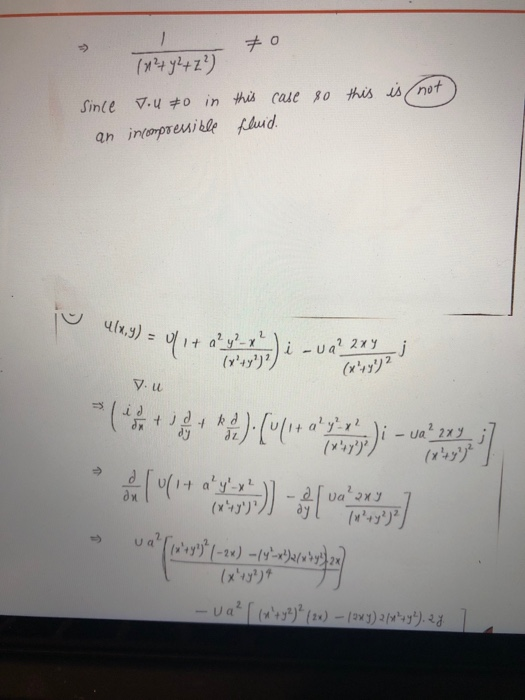 Solved Problem 5: Two of the velocity flows in Problem 4 are | Chegg.com