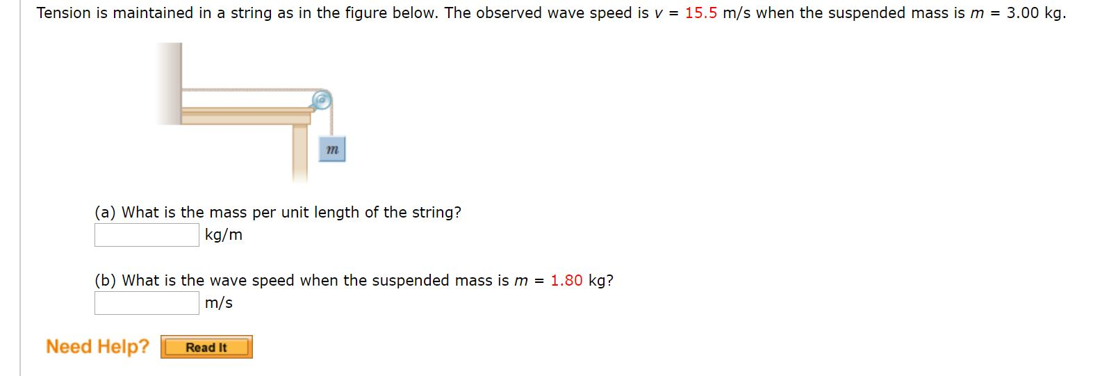 Solved Tension is maintained in a string as in the figure | Chegg.com