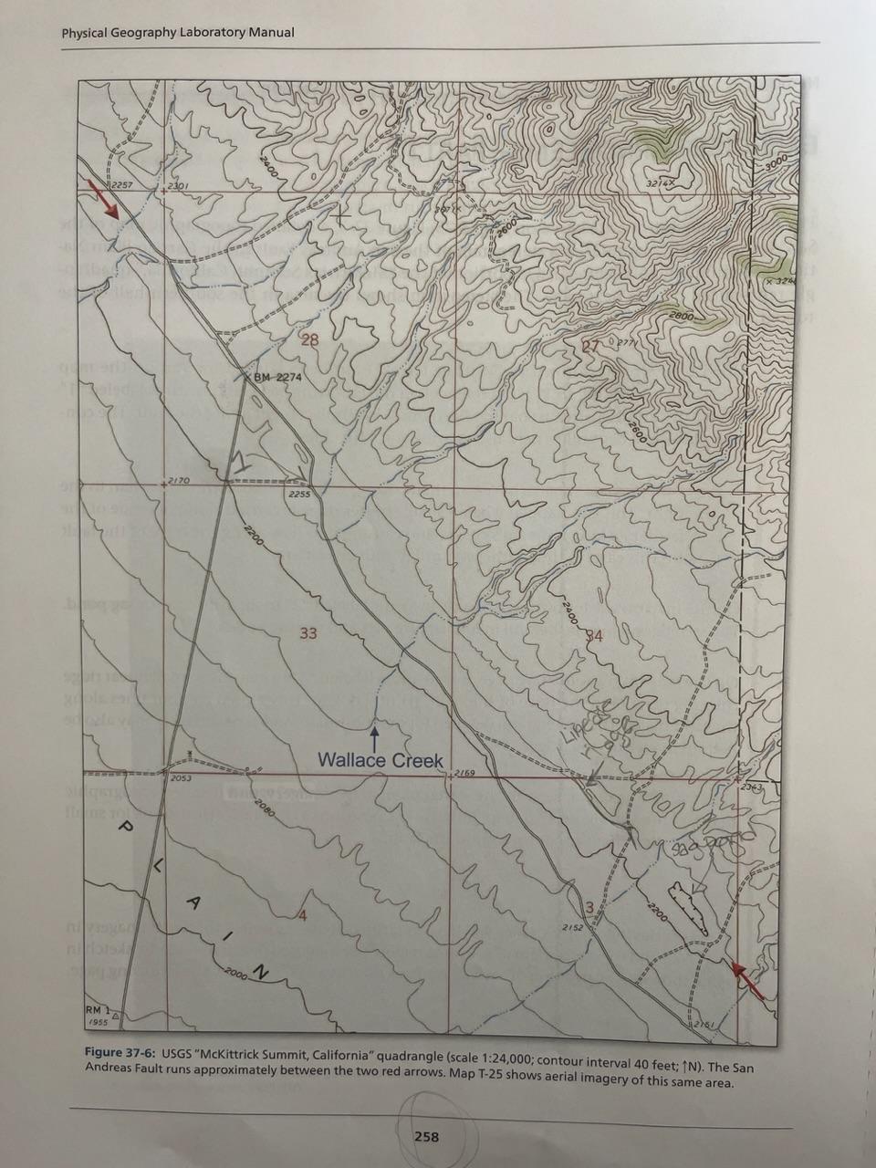 Solved The following questions are based on Map T-25, Figure | Chegg.com