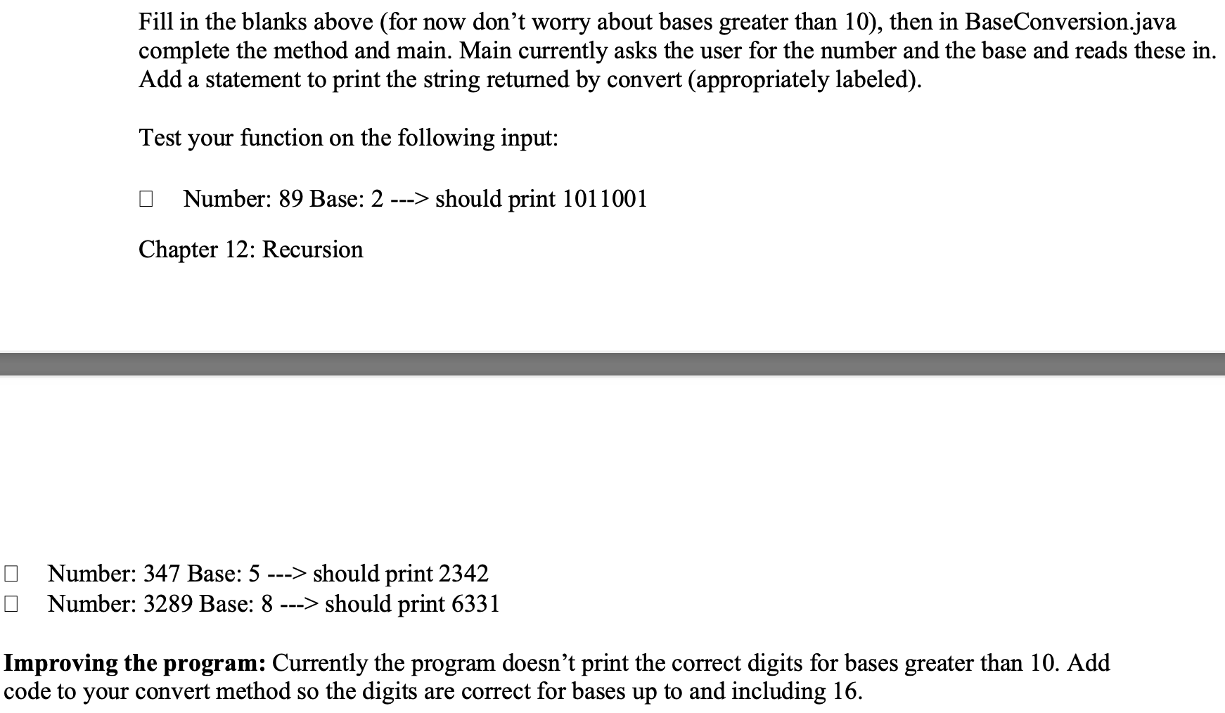 Solved Public Static String Convert Int Num Int B Int 3666