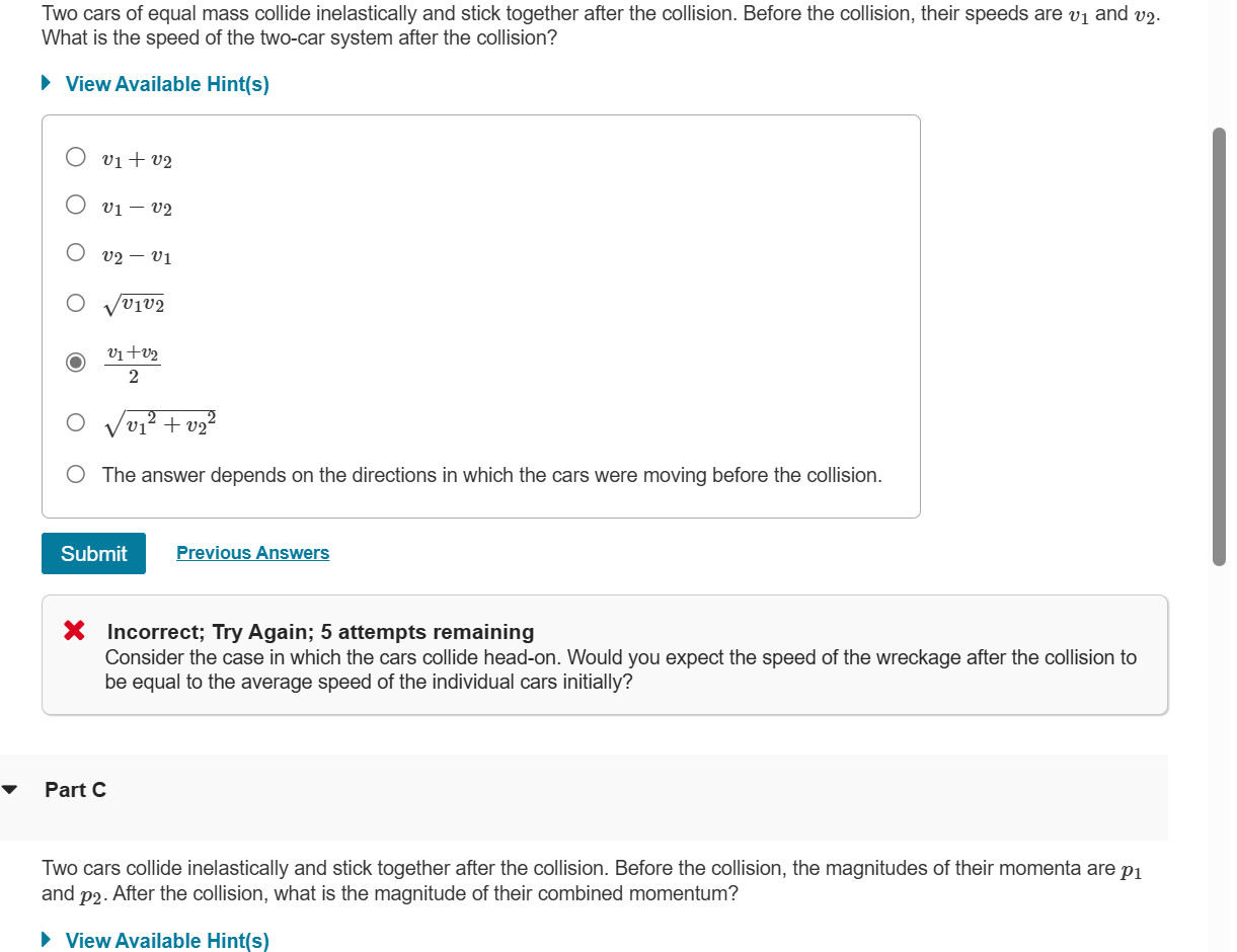 Solved * ﻿Incorrect; Try Again; 5 ﻿attempts | Chegg.com