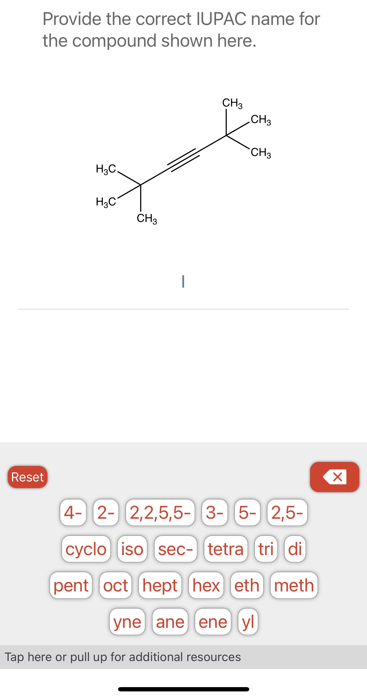 Provide the correct IUPAC name for the compound shown | Chegg.com