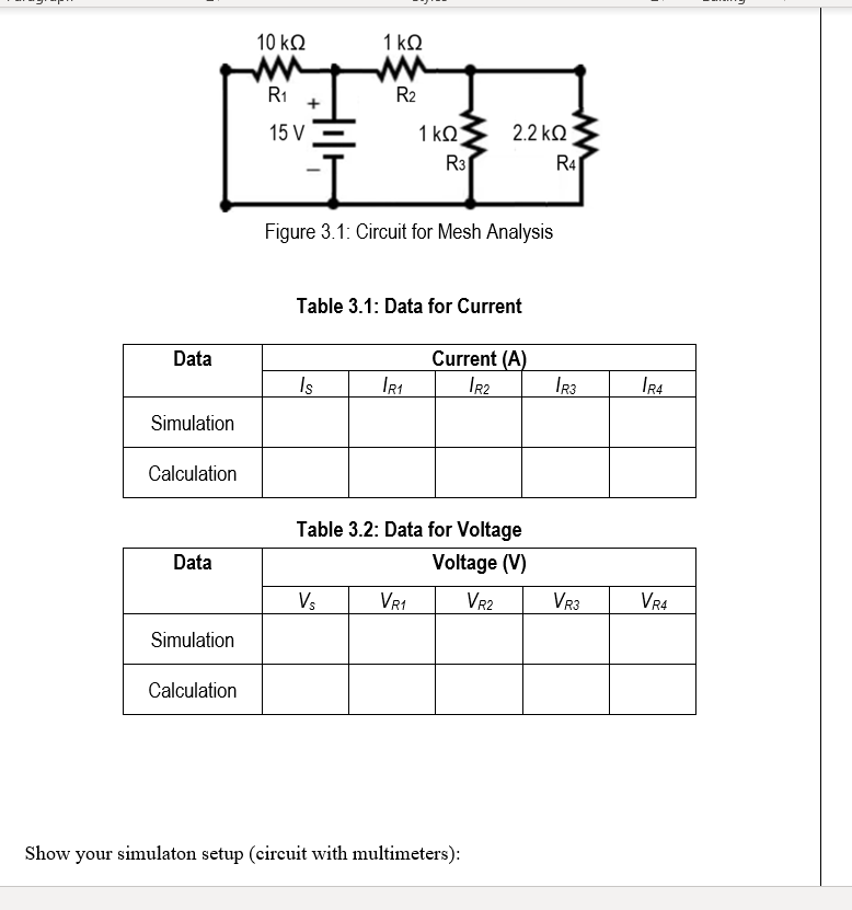 Solved 10 k2 1 ΚΩ R1 R2 + 15 V 1k2 R3 2.2 k12 R41 Figure | Chegg.com