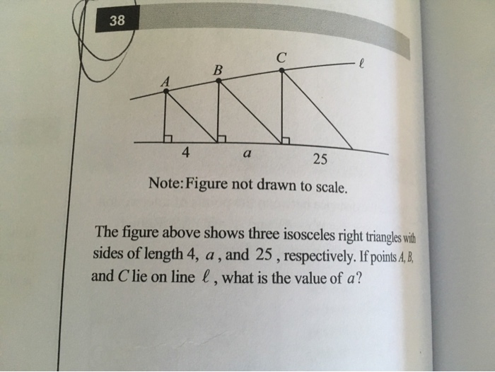 Solved 38 a 25 Note: Figure not drawn to scale. The figure | Chegg.com