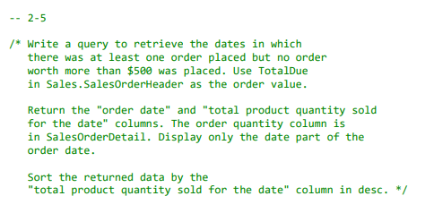 Solved I* Use the content of the Adventureworks2008R2 | Chegg.com