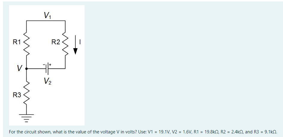 Solved VI V R1 R2 V R3 For the circuit shown, what is the | Chegg.com