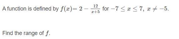 Solved How do we calculate the range for this function? I am | Chegg.com