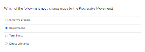 Which of the following is not a change made by the | Chegg.com